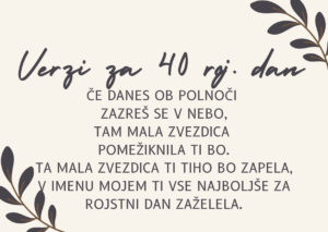 Najleši verzi za 40. rojstni dan - odljudi.si